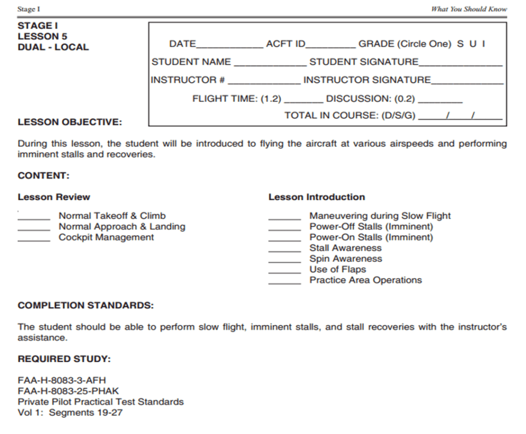 Syllabus is Road Map for Success : Flight Training Central