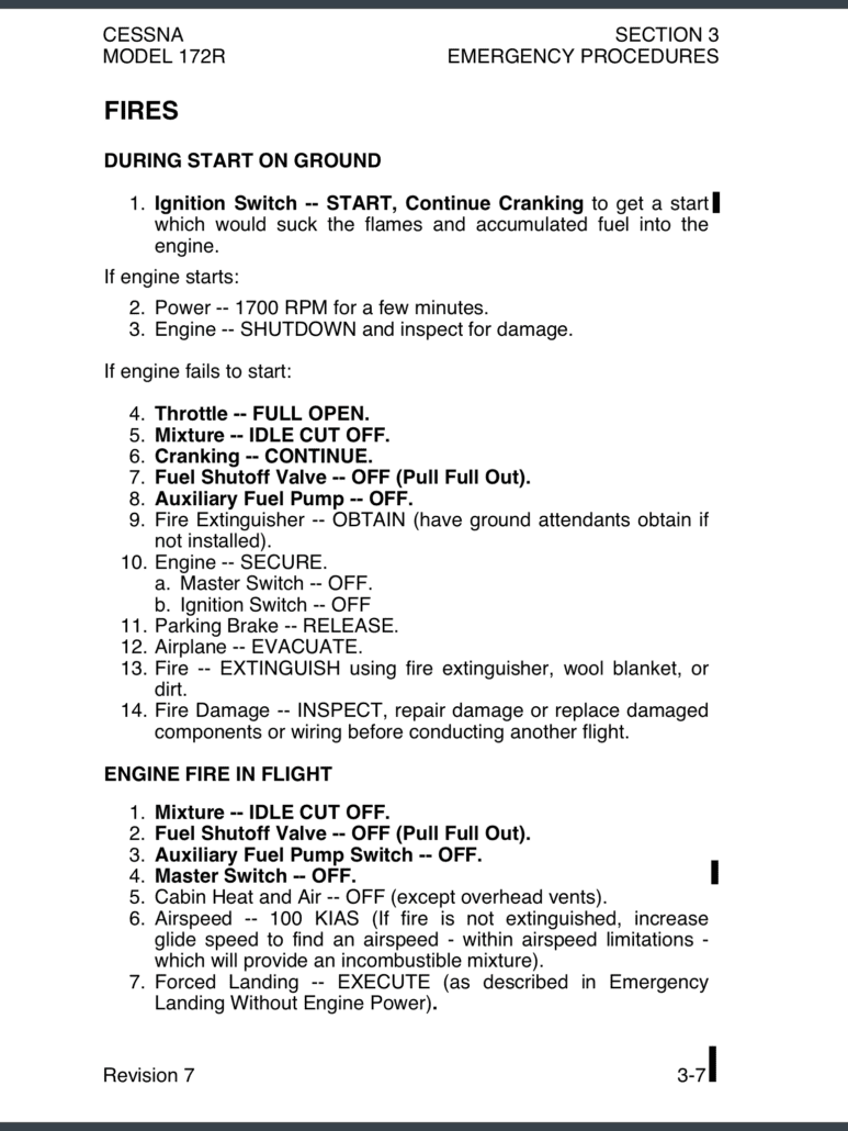 Get the most out of the emergency checklist : Flight Training Central