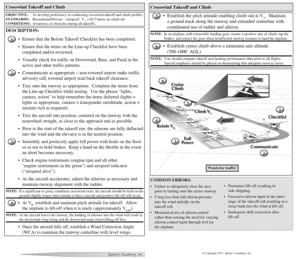 Flight maneuver spotlight: crosswind takeoff : Flight Training Central