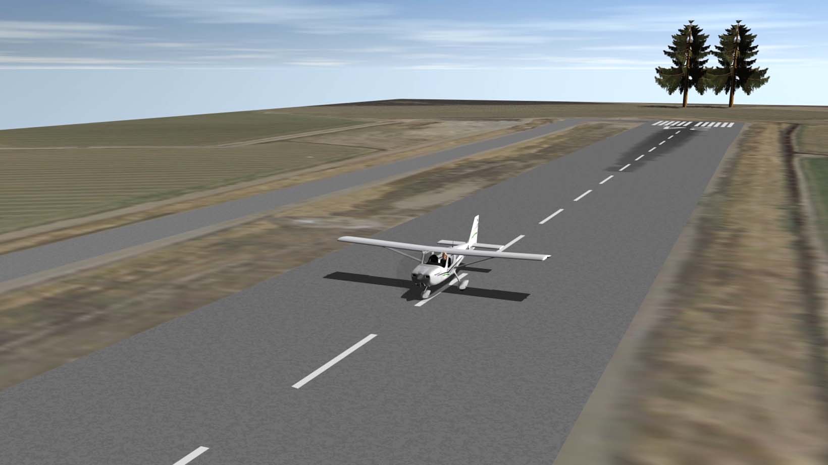 Plane Taking Off From Runway