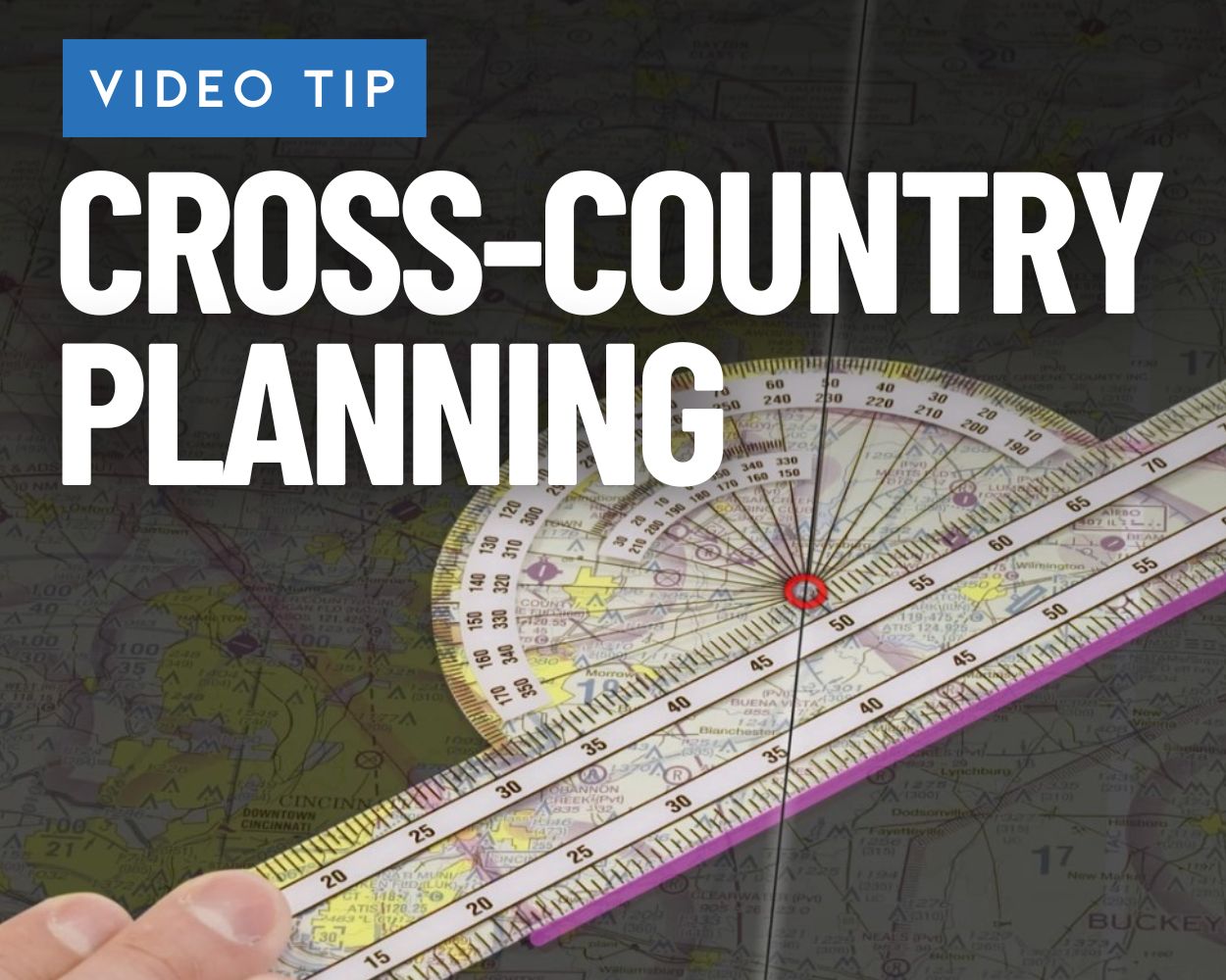 Video tip: How to use a sectional plotter to plan a cross-country ...