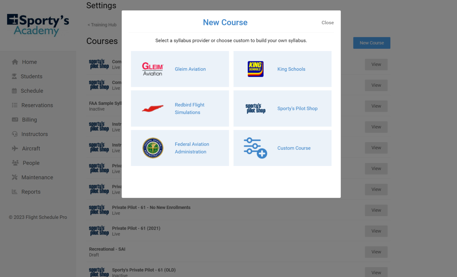 Flight School and Instructor Guide to Sporty's Pilot Training Courses ...
