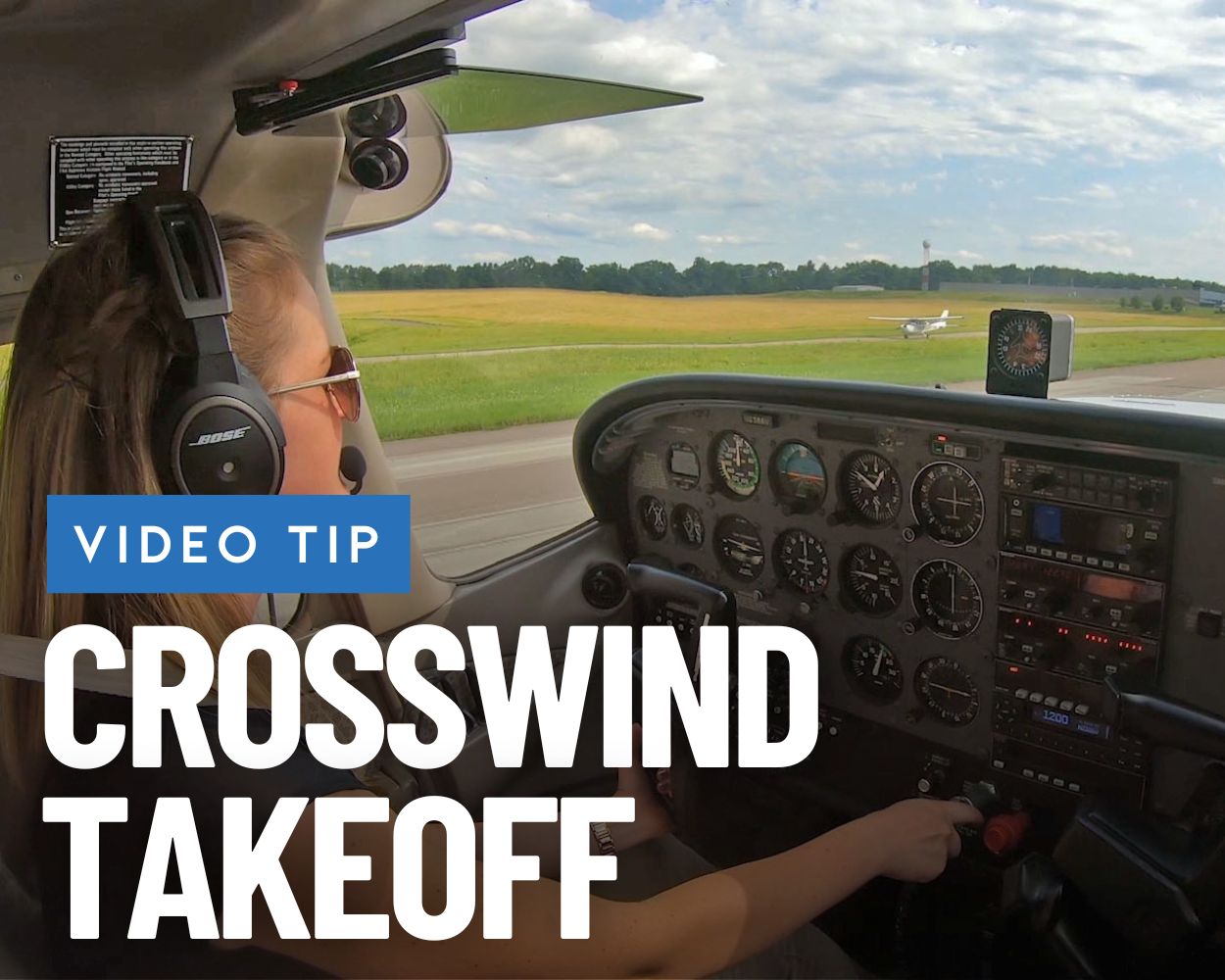 Video Tip: How to Handle Crosswinds During Takeoff : Flight Training ...