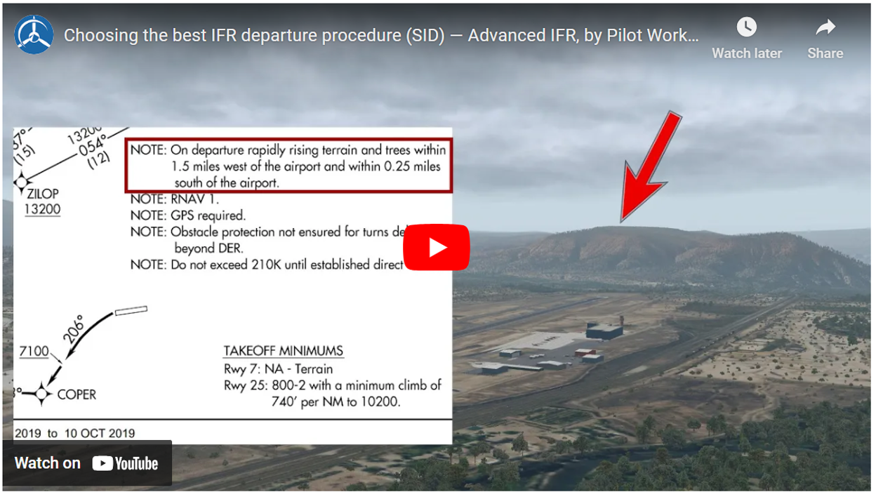 Choosing the best IFR departure procedure (SID) — Advanced IFR, by ...
