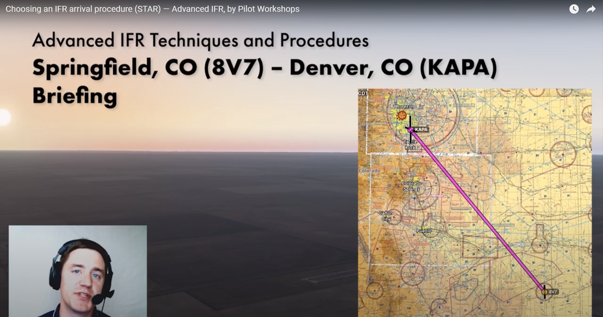 Choosing an IFR arrival procedure (STAR) — Advanced IFR, by Pilot ...