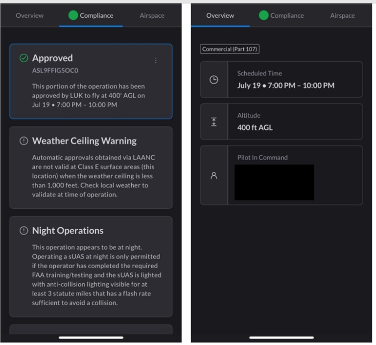 How to obtain an airspace authorization for drone operations : Flight ...