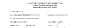 How to Interpret your FAA Written Test Report : Flight Training Central
