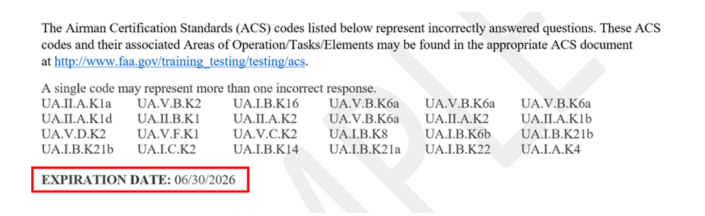 How to Interpret your FAA Written Test Report : Flight Training Central