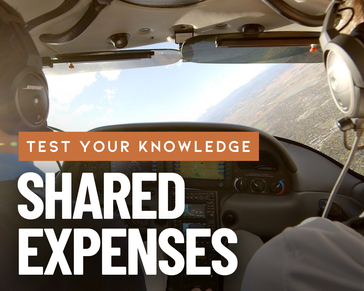 Test Your Knowledge: Sharing Flight Expenses with Passengers : Flight ...