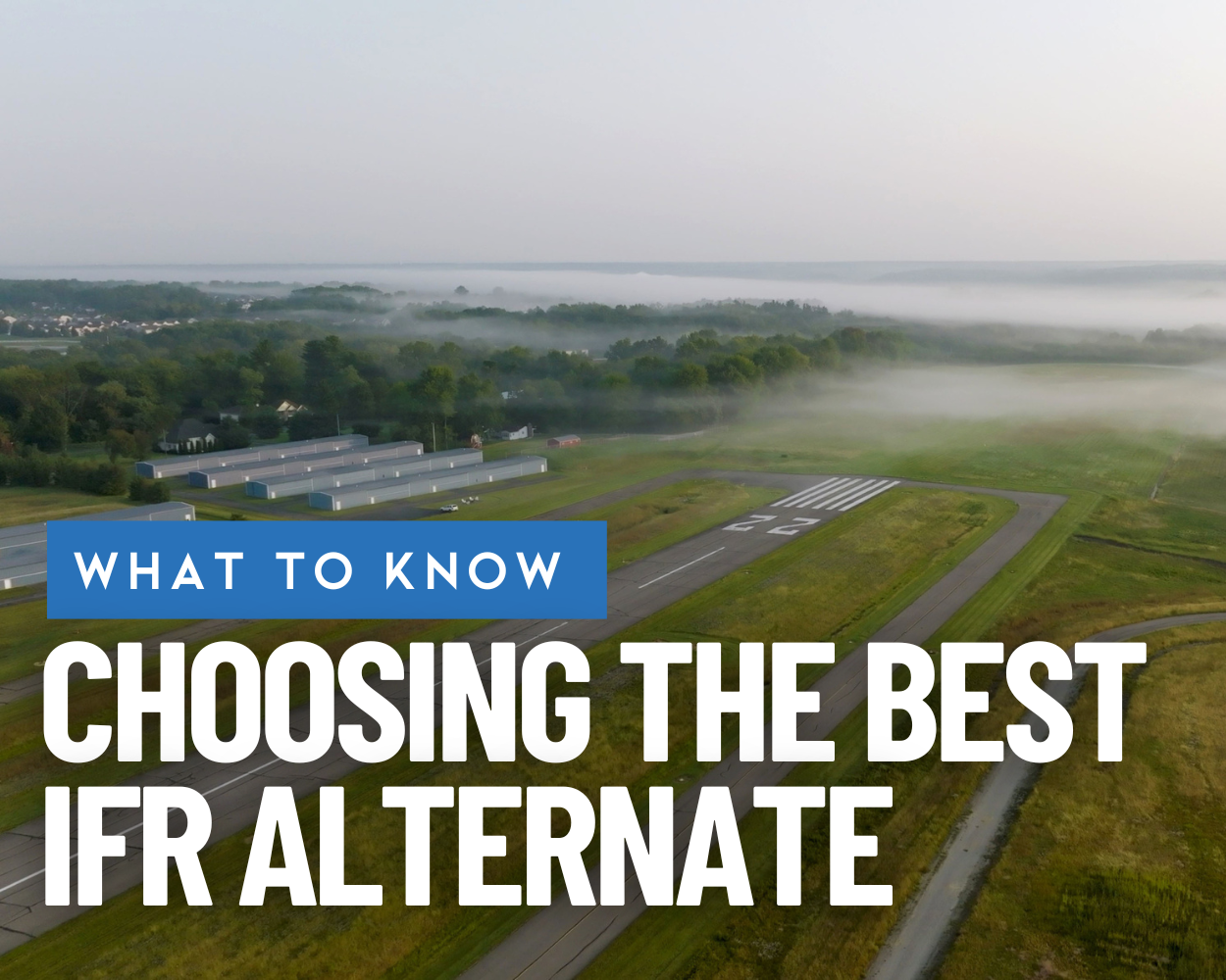How to Choose the Best Alternate Airport for Your IFR Flight: A Pilot’s Guide : Flight Training ...